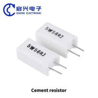 China 5W 10W Cement Resistor 0.1Ω-10kΩ Range with Shock & Heat Resistance for Power Applications for sale