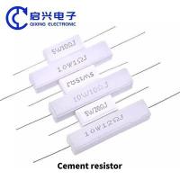 China 5W 10W Cement Resistor 0.1Ω-10kΩ Range with Shock & Heat Resistance for Power Applications for sale