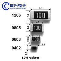 China SMD Chip Resistor 0201-2512 Size Range 0R-10MΩ 1% 5% Tolerance for Electronics Manufacturing for sale