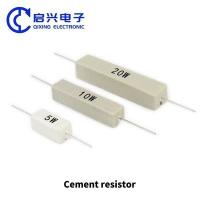 China 5W 10W Cement Resistor 0.1Ω-10kΩ Range with Shock & Heat Resistance for Power Applications for sale