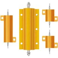 China RX24 Gold Aluminum Housed Wirewound High Power Resistor 10W to 1000W 5% Tolerance for sale