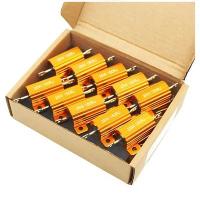 China RX24 Gold Aluminum Housed Wirewound High Power Resistor 10W to 1000W 5% Tolerance for sale