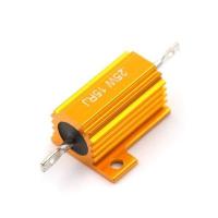 China Gold Aluminum Housing Wirewound Resistor 50W 6R HID Decoding Resistor RXG24 for sale