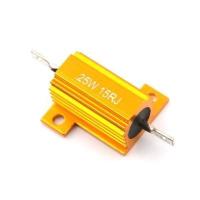 China Gold Aluminum Housing Wirewound Resistor 50W 6R HID Decoding Resistor RXG24 for sale
