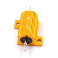 China Gold Aluminum Housing Wirewound Resistor 50W 6R HID Decoding Resistor RXG24 for sale