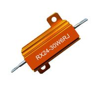 China Gold Aluminum Housing Wirewound Resistor 50W 6R HID Decoding Resistor RXG24 for sale