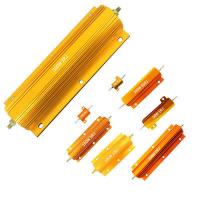 China Gold Aluminum Housing Wirewound Resistor 50W 6R HID Decoding Resistor RXG24 for sale