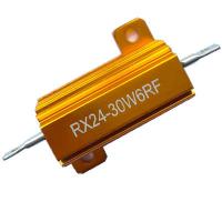 China Gold Aluminum Housing Wirewound Resistor 50W 6R HID Decoding Resistor RXG24 for sale