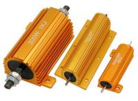 China Gold Aluminum Housing Wirewound Resistor 50W 6R HID Decoding Resistor RXG24 for sale