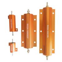 China Gold Aluminum Housing Wirewound Resistor 50W 6R HID Decoding Resistor RXG24 for sale