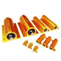 China Gold Aluminum Housing Wirewound Resistor 50W 6R HID Decoding Resistor RXG24 for sale
