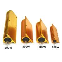 China Gold Aluminum Housing Wirewound Resistor 50W 6R HID Decoding Resistor RXG24 for sale