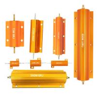 China Gold Aluminum Housing Wirewound Resistor 50W 6R HID Decoding Resistor RXG24 for sale
