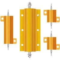 China Gold Aluminum Housing Wirewound Resistor 50W 6R HID Decoding Resistor RXG24 for sale