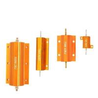 China Gold Aluminum Housing Wirewound Resistor 50W 6R HID Decoding Resistor RXG24 for sale
