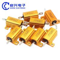 China Gold Aluminum Housing Wirewound Resistor 50W 6R HID Decoding Resistor RXG24 for sale
