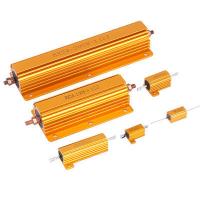 China Gold Aluminum Housing Wirewound Resistor 50W 6R HID Decoding Resistor RXG24 for sale