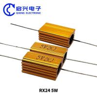 China 50W 6 Ohm Gold Aluminum Shell Wirewound Resistor for Car LED Lights Stable Performance for sale