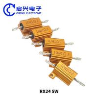 China 50W 6 Ohm Gold Aluminum Shell Wirewound Resistor for Car LED Lights Stable Performance for sale