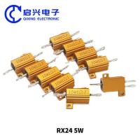 China 50W 6 Ohm Gold Aluminum Shell Wirewound Resistor for Car LED Lights Stable Performance for sale