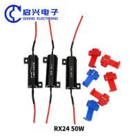 China 50W 6 Ohm Gold Aluminum Shell Wirewound Resistor for Car LED Lights Stable Performance for sale
