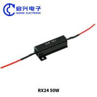 China 50W 6 Ohm Gold Aluminum Shell Wirewound Resistor for Car LED Lights Stable Performance for sale