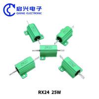 China High Power Wirewound Resistor 25W Green Aluminum Case Resistor RXG24 for sale
