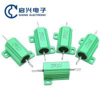 China High Power Wirewound Resistor 25W Green Aluminum Case Resistor RXG24 for sale
