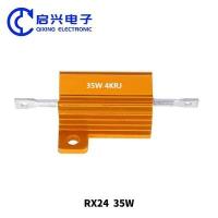 China High Power Wirewound Resistor 25W Green Aluminum Case Resistor RXG24 for sale