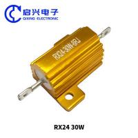 China RXG24 Wire Wound Resistor 25W to 500W High Power Gold Aluminum Shell Resistor for sale