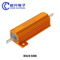China Gold Aluminum Shell Wire Wound Resistor 50W 5% Turn Signal Resistor for LED Car Lights for sale