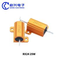 China Gold Aluminum Shell Wire Wound Resistor 50W 5% Turn Signal Resistor for LED Car Lights for sale