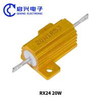China Gold Aluminum Shell Wire Wound Resistor 50W 5% Turn Signal Resistor for LED Car Lights for sale