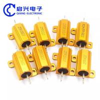 China Gold Aluminum Shell Wire Wound Resistor 50W 5% Turn Signal Resistor for LED Car Lights for sale