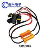 China Gold Aluminum Shell Wire Wound Resistor 50W 5% Turn Signal Resistor for LED Car Lights for sale