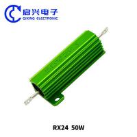 China RXG24 Green Aluminum Case Wirewound Resistor 10W LED Decoding Power Resistor for sale