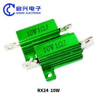 China RXG24 Green Aluminum Case Wirewound Resistor 10W LED Decoding Power Resistor for sale