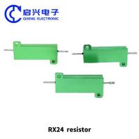 China RXG24 Green Aluminum Case Wirewound Resistor 10W LED Decoding Power Resistor for sale