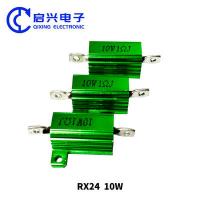 China RXG24 Green Aluminum Case Wirewound Resistor 10W LED Decoding Power Resistor for sale