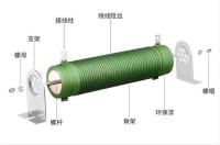 China RX20 100W Wirewound Brake Resistor 28x167mm RoHS Customizable Size for sale