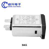 China DAI1 Series IEC Socket EMI Power Filter 1A 10A 250VAC for Inverter Equipment for sale