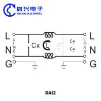 China DAI1 Series IEC Socket EMI Power Filter 1A 10A 250VAC for Inverter Equipment for sale