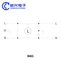 China DAI1 Series IEC Socket EMI Power Filter 1A 10A 250VAC for Inverter Equipment for sale