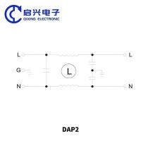 China DAI1 Series IEC Socket EMI Power Filter 1A 10A 250VAC for Inverter Equipment for sale