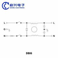 China DAI1 Series IEC Socket EMI Power Filter 1A 10A 250VAC for Inverter Equipment for sale