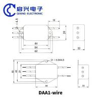 China DAI1 Series IEC Socket EMI Power Filter 1A 10A 250VAC for Inverter Equipment for sale