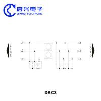China Three Phase EMI Filter DAC3 Series 30A 35A 380VAC Power Noise Filter for Industrial Equipment for sale