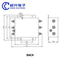China DAC41-D Series Three Phase EMI Filter 6A-30A 380VAC 440VAC Power Supply Noise Filter for sale