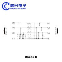 China Three Phase 250VAC 440VAC Power Supply Noise Filter DF2 Series 15A to 50A for sale