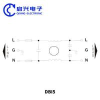 China DAA2 Single Phase Plug In EMI Filter 220V 3A 6A 10A 50/60Hz for sale